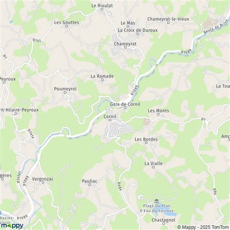 Map Cornil Map Of Cornil 19150 And Practical Information