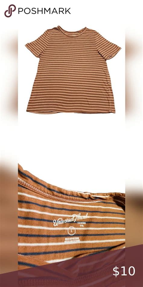 Striped Universal Thread Tee Size L Clothes Design Striped Tees
