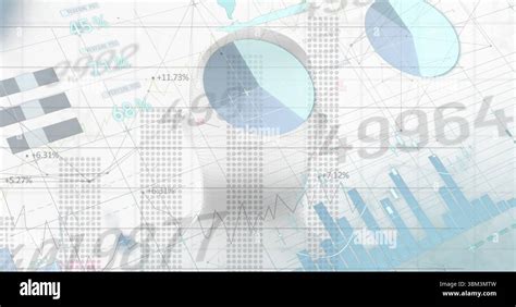 Teal And Blue Pie Chart Displaying In Analytics Dashboard With Floating Percentage Labels Stock