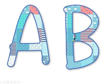 Blue Patchwork Classroom Display Lettering Teaching Resources