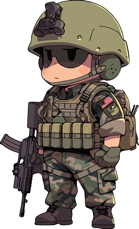 卡通士兵png图形素材