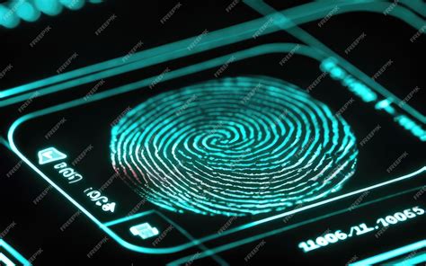 Premium Ai Image Advanced Biometric Security Digital Fingerprint Scanning Interface With