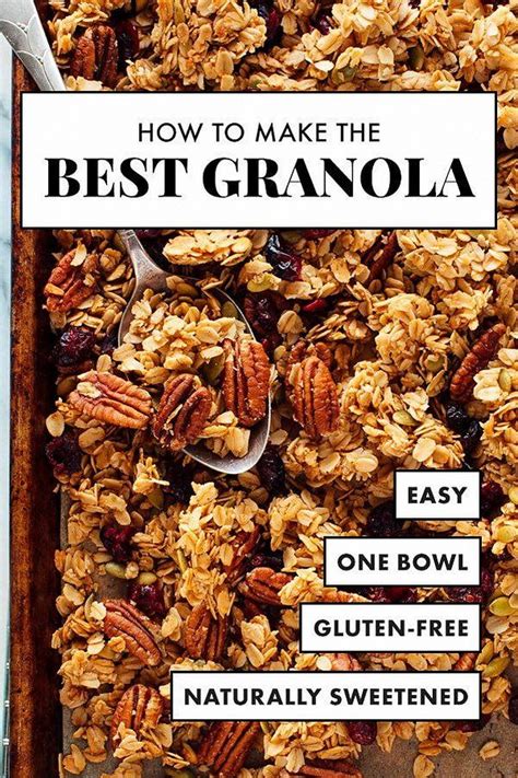 How To Make The Best Granola Recipe For A Healthy Meal Plan Cookie
