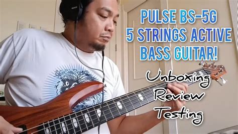 Pulse Bs 5g Bass Guitar Unboxing Review Test Youtube