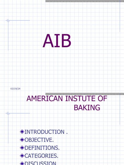Aib Presentation Pdf Food Safety Hygiene