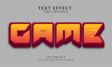 premium vector game 3d editable vector text effect style