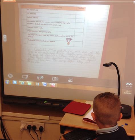 Using The Visualiser St Leonards Rc Primary Year 3