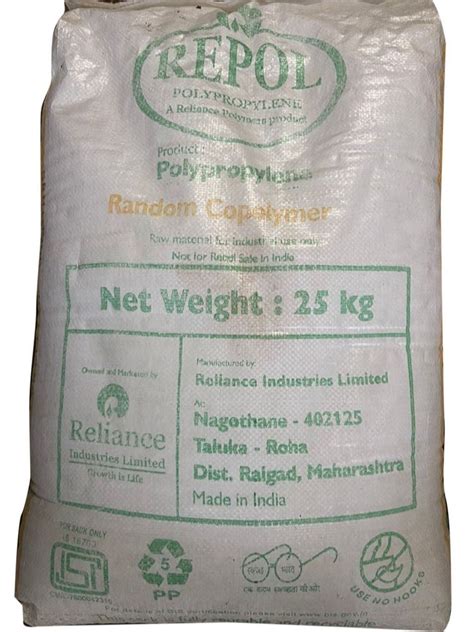 White Repol Srm100nc Polypropylene Granules For General Plastics 090