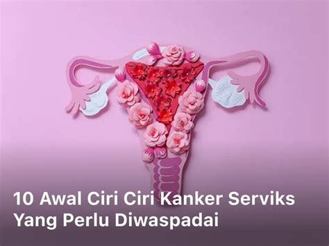 10 Awal Ciri Ciri Kanker Serviks Yang Perlu Diwaspadai