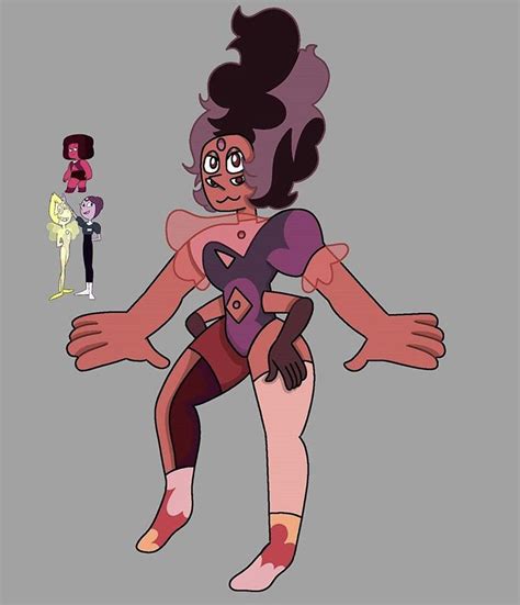 Yellow Pearl Aubergine Pearl And Ruby Mega Red Rhodonite Steven