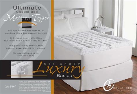 Hollander Ultimate Cuddlebed Down Alternative Mattress Topper 400
