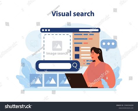 Visual Search Engine Ai Self Learning Computing Stock Vector Royalty Free 2366506499