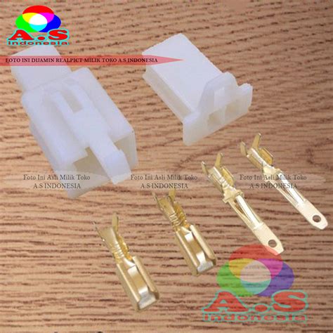 Socket Kabel 2 PIN Kecil Male Female Soket Skun Motor Mobil Sambungan Lazada Indonesia