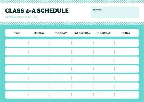 34 Blank Yoga Class Schedule Template Psd File By Yoga Class Schedule