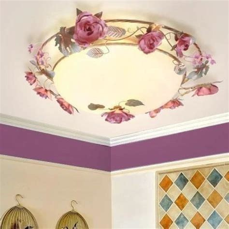 Floral Circular Ceiling Lamp Classy Glass Design Online Furniture