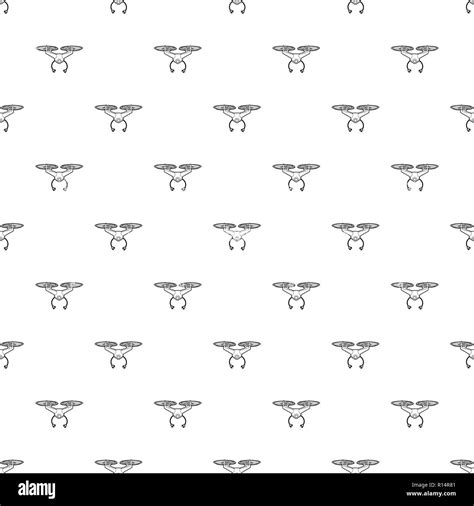 Flying Robot Pattern Vector Seamless Stock Vector Image And Art Alamy