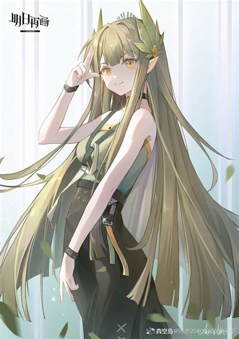 画了缪缪~ 明日方舟 森空岛 花瓣网