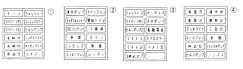 ブレーカーパネル用日本語表示シール 外装品その他 ボート用品・マリン用品の通販サイト マリンショップ