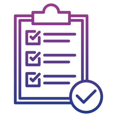 Assessment Generic Gradient Outline Icon