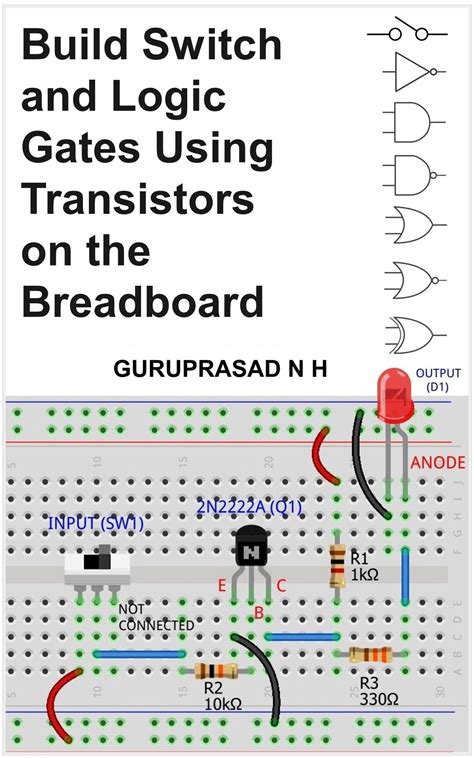 Build Switch And Logic Gates Using Transistors On The Breadboard Ebook By Guruprasad N H Epub