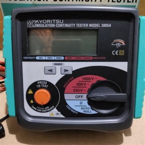 Jual Megger Insulation Tester Kyoritsu 3005a Original Shopee Indonesia