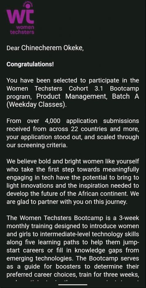 Chinecherem Okeke On Linkedin Womentechstars Wtbootcampcohort2023