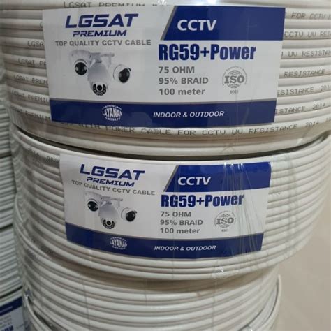 Kabel Coaxial Lgsat Rg59 White Bleza Computer