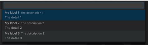 Quick Pick Items With Detail Render Wrong In Default High Contrast · Issue 84062 · Microsoft