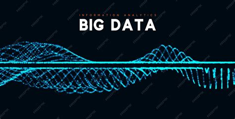 Premium Vector Big Data Visualization Information Wave Technology