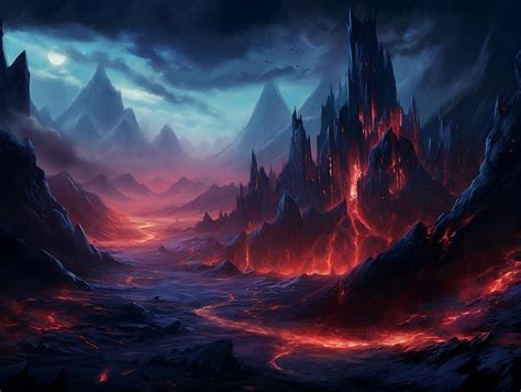 Download Ai Generated Volcano Castle Royalty Free Stock Illustration Image Pixabay