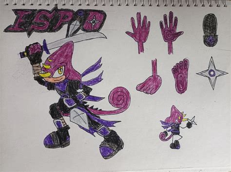 Espio Shinobi The Chameleon The Fastest Hedgehog From Mobius Wiki