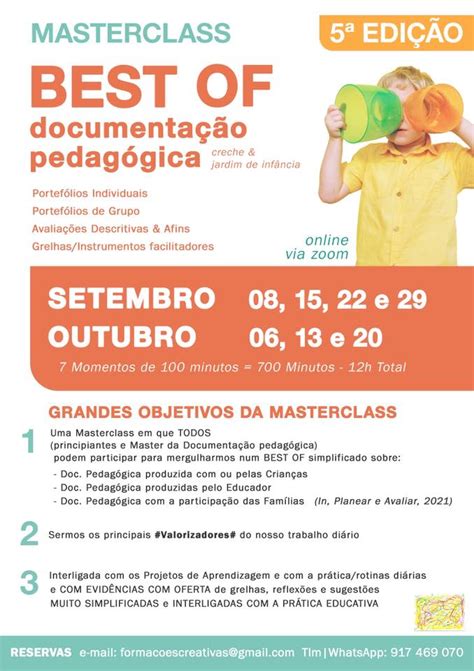 Masterclass Best Of Documentação Pedagógica Facebook