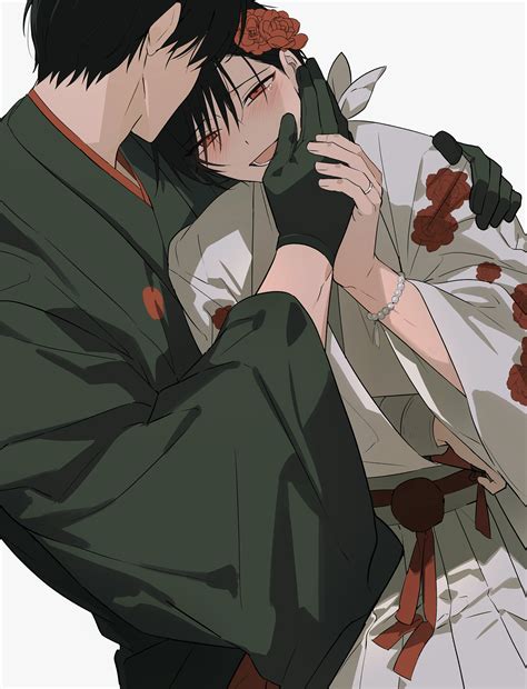 Oosaki Ooe Ooe Game Highres 2boys Ariake Ooe Bead Bracelet