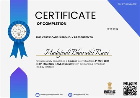 Bharathi Rani Madapadi On Linkedin Prodigyinfotech Cybersecurity