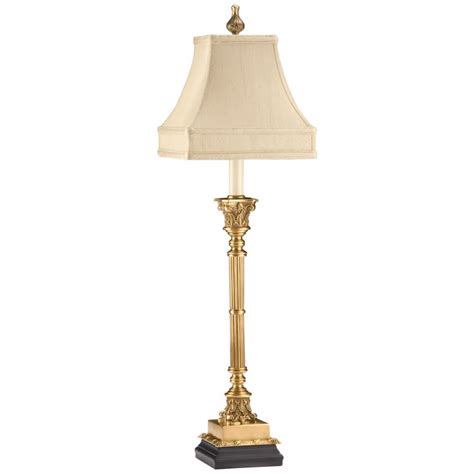 Brass Lamp Antique Solid Brass Table Lamp With Black Base Brass