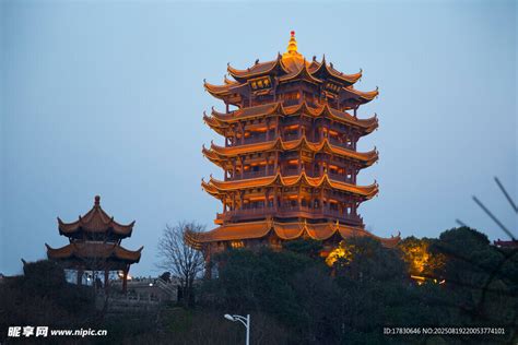 黄鹤楼夜景摄影图国内旅游旅游摄影摄影图库昵图网