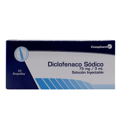 Diclofenaco 75 Mg 3 Ml SoluciÓn Inyectable 10 Ampollas Laboratorios