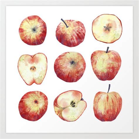 Buy Apples Art Print By Nic Squirrell Worldwide Shipping Available At