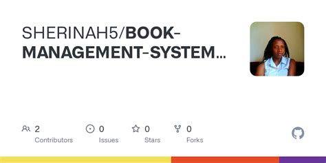 Github Sherinah5book Management System Project