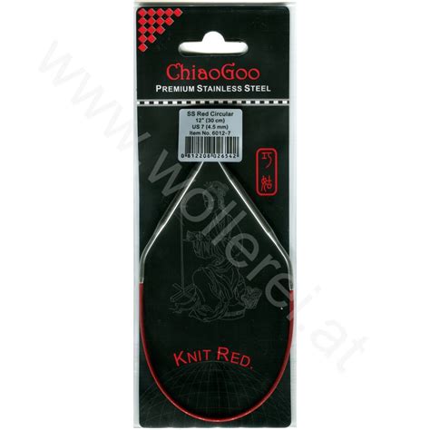 Chiaogoo Knit Red Fixed Circular Needle 30 Cm 45 Mm Wollerei Vienna