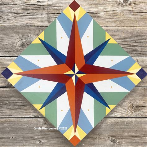 Mariners Compass Quilt Pattern Etsy