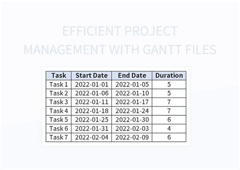 Efficient Project Management With Gantt Files Excel Template Free Download Pikbest