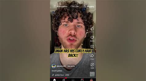 Jman Has His Curly Hair Back Youtube
