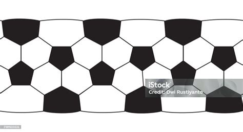 Soccer Ball Seamless Pattern Various Color Repeated Hexagon Texture For