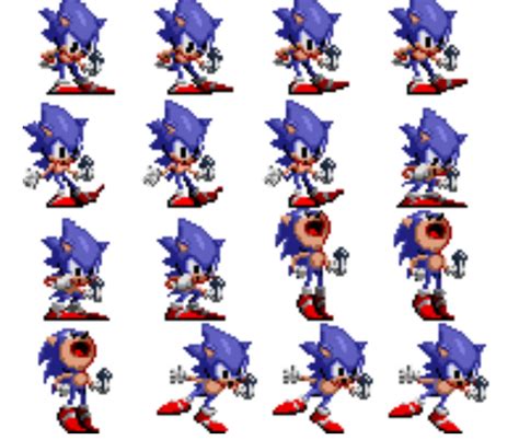 Sdf Classic Sonic Sheet Or Sprite Sheet By Iqiwiwiwi On Deviantart