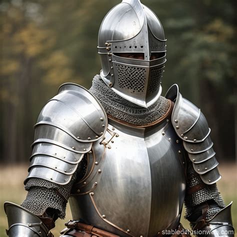 Knight In Full Plate Armor With Two Handed Sword Stable Diffusion Online