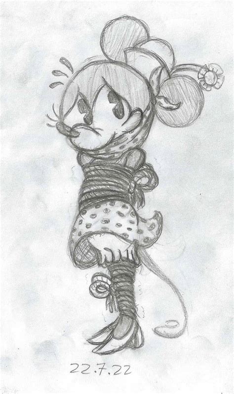 2022 07 22 Minnie Tied By Cradow On Deviantart