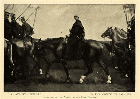 1906 Print Calvary Officer Military Comte De Lalaing Artist Best Pictu Period Paper Historic