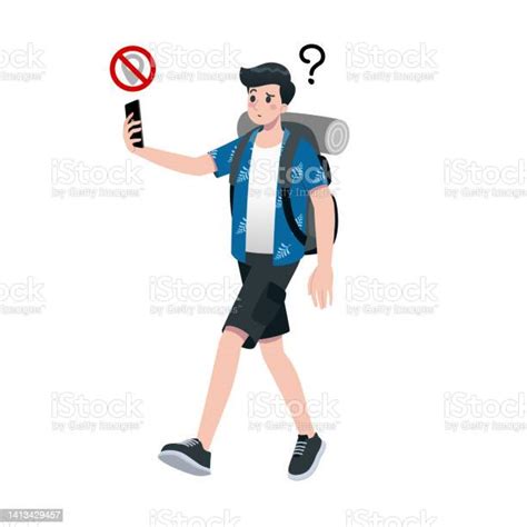 젊은 행복 남자 관광 플랫 만화 캐릭터 여름 휴가 여행에서 남성 사람들을 여행 흰색 배경에 고립 관광에 대한 스톡 벡터 아트 및 기타 이미지 Istock