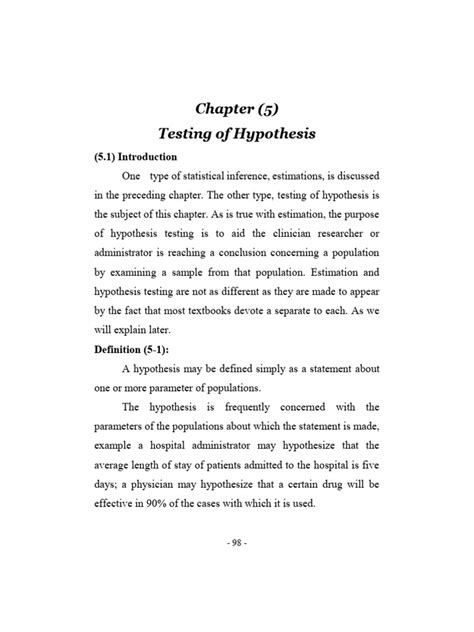 hypothesis testing pdf statistical hypothesis testing teaching